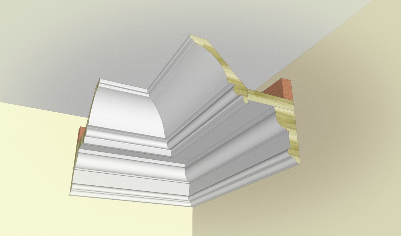 How To Create a Modern Cove Crown Moulding Build-Up with Kuiken ...
