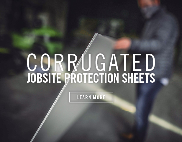 Correx Corrugated Plastic 4' x 8' Sheets for Jobsite Protection In ...