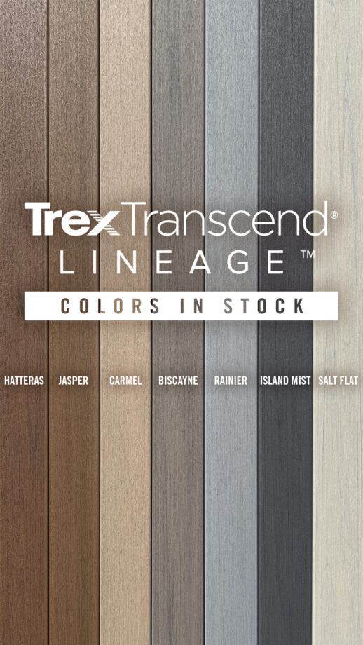 Trex Transcend Lineage Colors In-Stock at Kuiken Brothers Locations ...