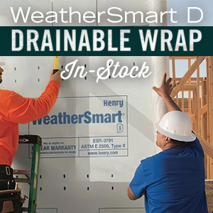 Henry WeatherSmart D Drainable Wrap In-Stock at Kuiken Brothers Locations Throughought NJ & NY ...