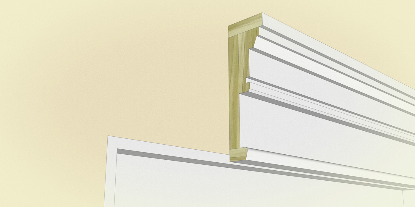 KB161 Capped Casing - Modern Craftsman Header - Kuiken Brothers