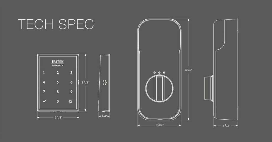 Emtek EMPowered SMART Keypad Entry Lock Available at Kuiken Brothers ...