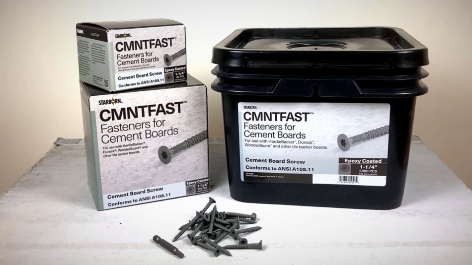 Starborn Industries CMNTFAST Cement Board Fasteners Now Available at ...