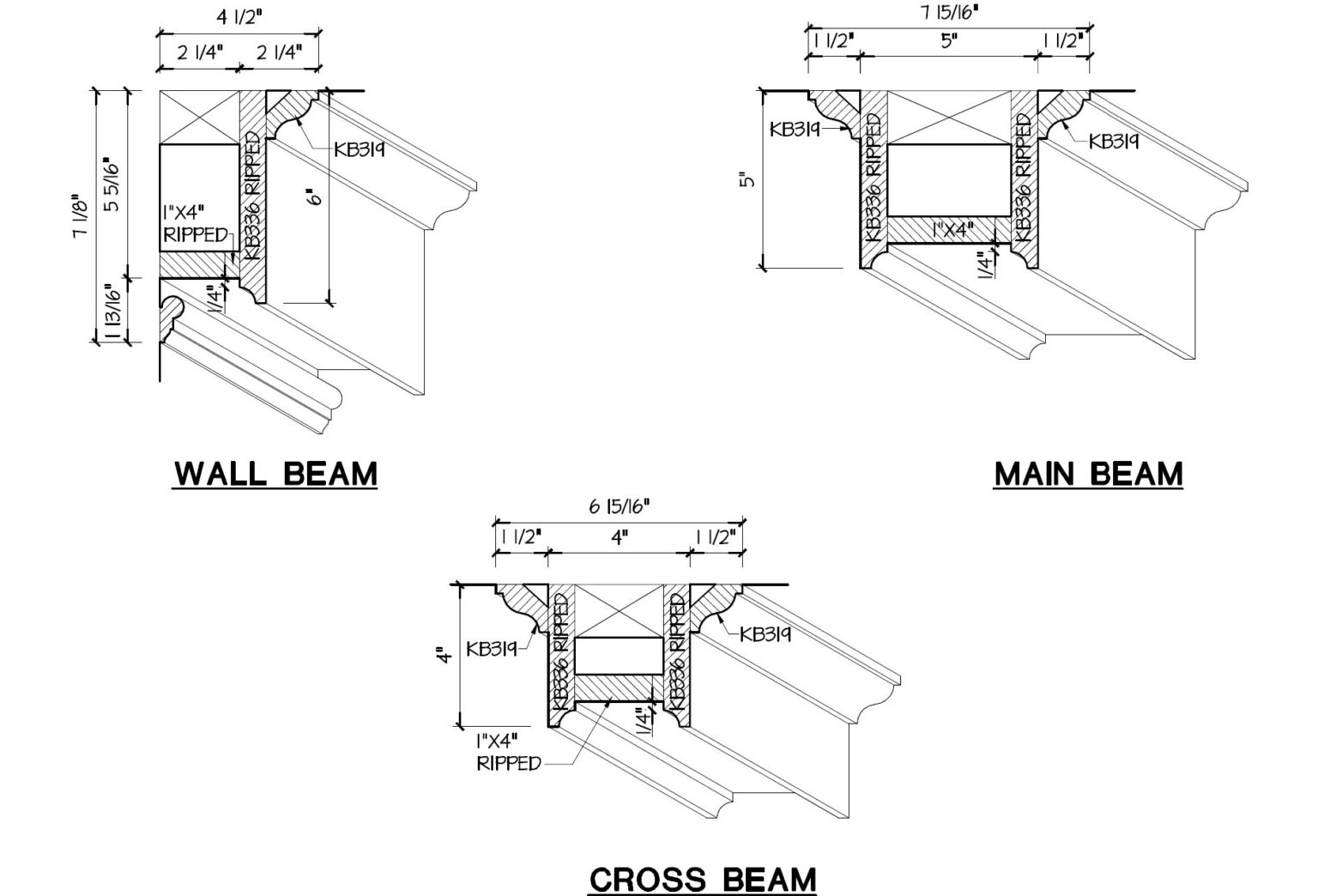 Downloadable CAD Files of Classical Moulding Profiles - Full Room and ...
