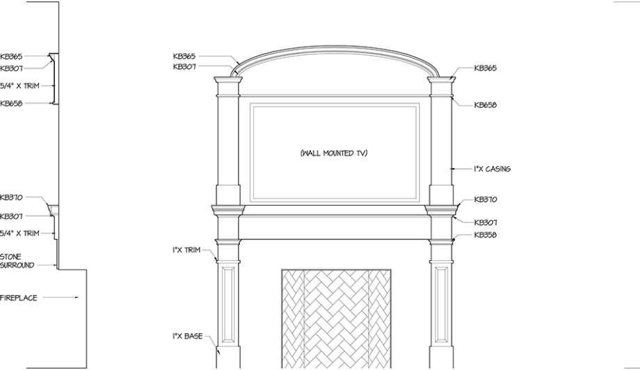 A Closer Look At The Colonial Revival Mantel Created With Kuiken ...