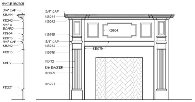 How to Build a Federal Style Mantel with Stock Moulding Profiles from ...