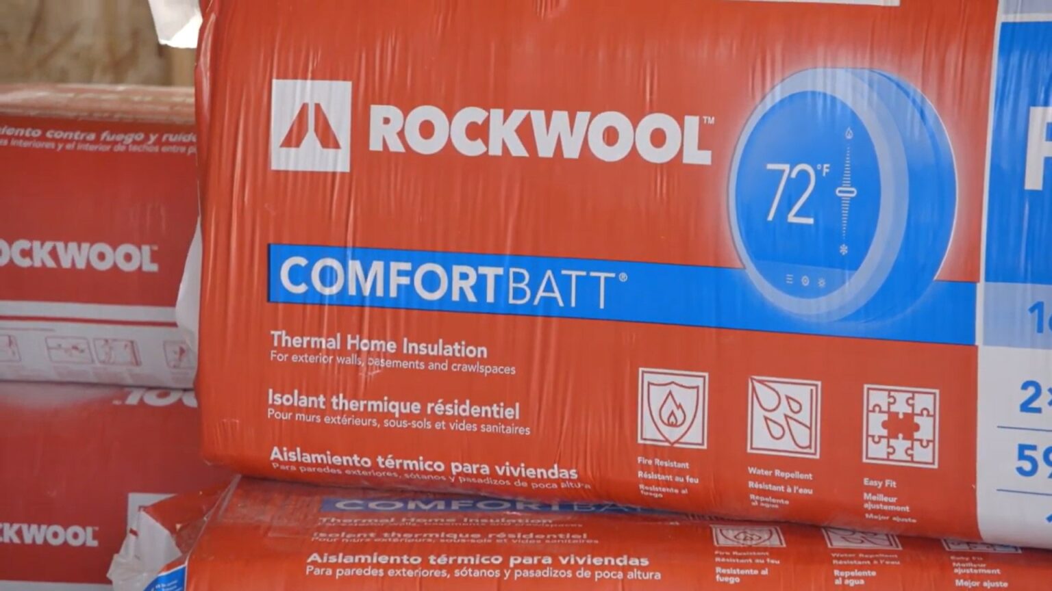 Rockwool Comfortbatt Thermal Batt Insulation For Residential Projects ...