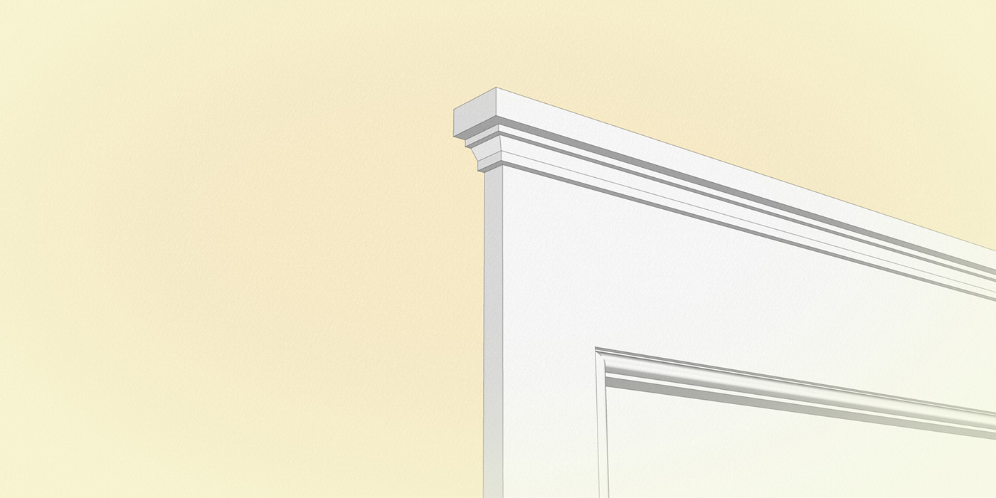 Shaker Cap and Bead - Modern Craftsman Header - Kuiken Brothers