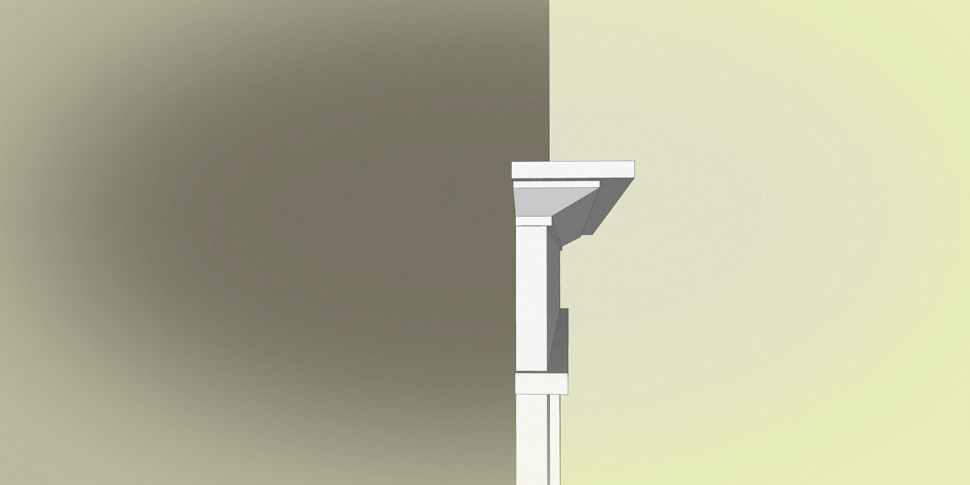 Simple Solid Crown - Modern Craftsman Header - Kuiken Brothers