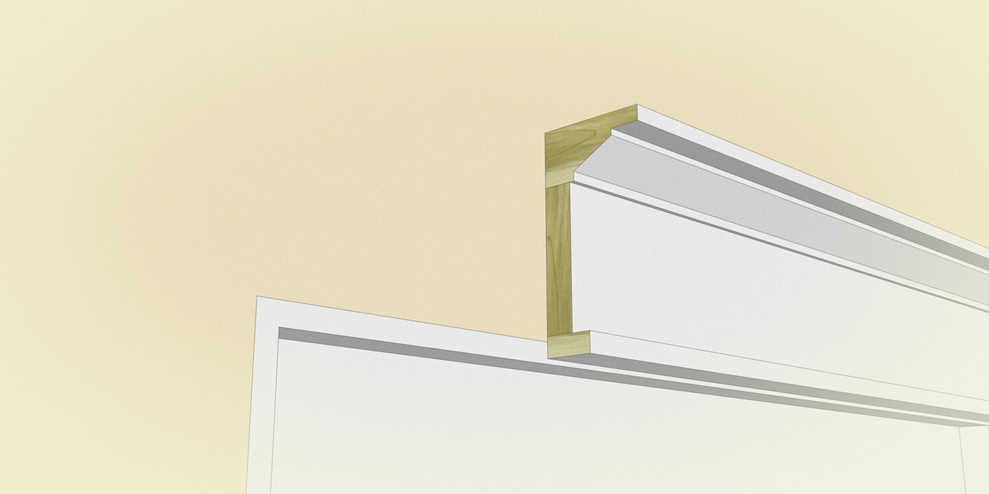 Simple Solid Crown - Modern Craftsman Header - Kuiken Brothers