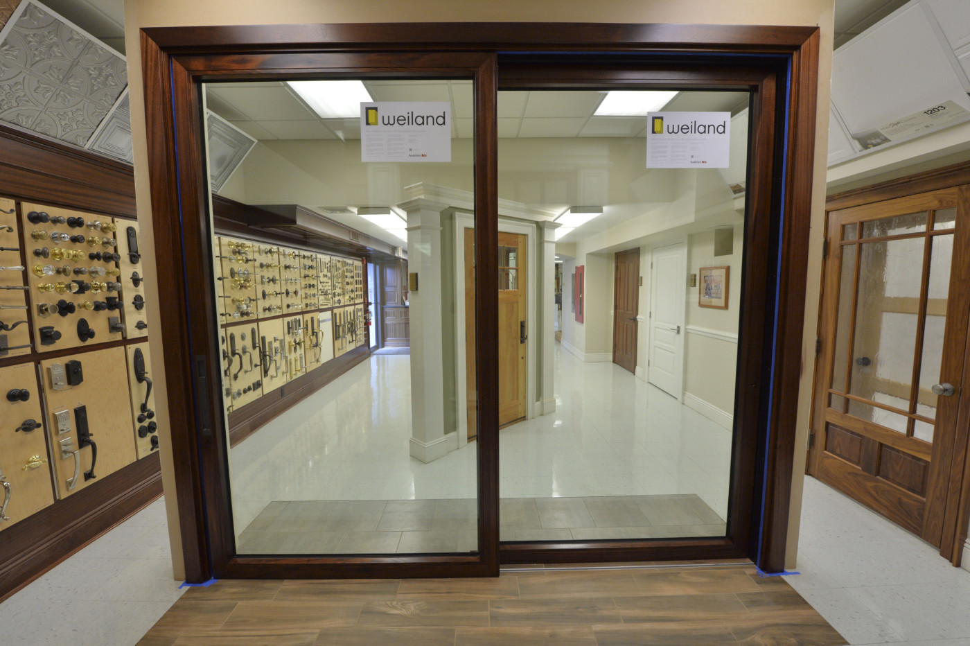 Weiland Liftslide Door Display Installation at Kuiken Brothers Midland ...